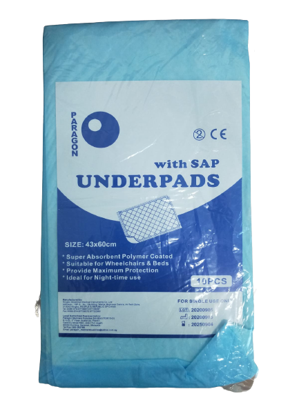 PROHEALTH DISPOSABLE UNDERPAD (BLUE) 10'S/PACK (PARAGON) - sabahcarepharma