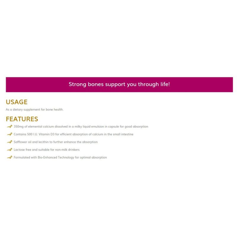 ABBOTT SURBEX CALCIUM D3 350MG CAPSULE 30'S - sabahcarepharma
