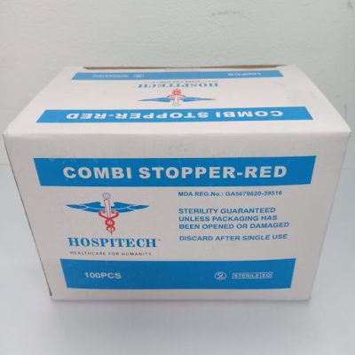 HOSPITECH COMBI STOPPER (RED) 1'S - sabahcarepharma