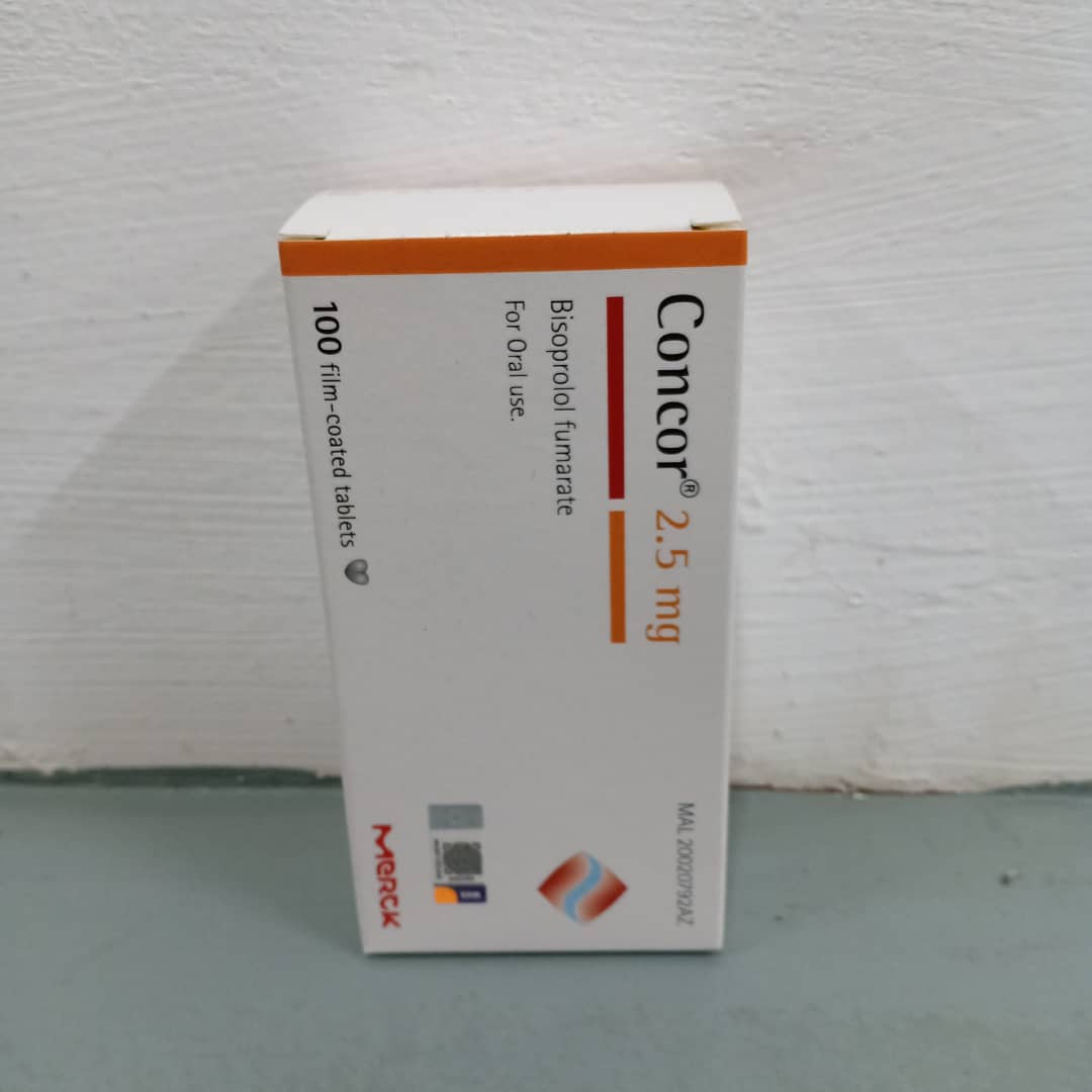 MSD CONCOR TABLET 100'S (BISOPROLOL) - sabahcarepharma
