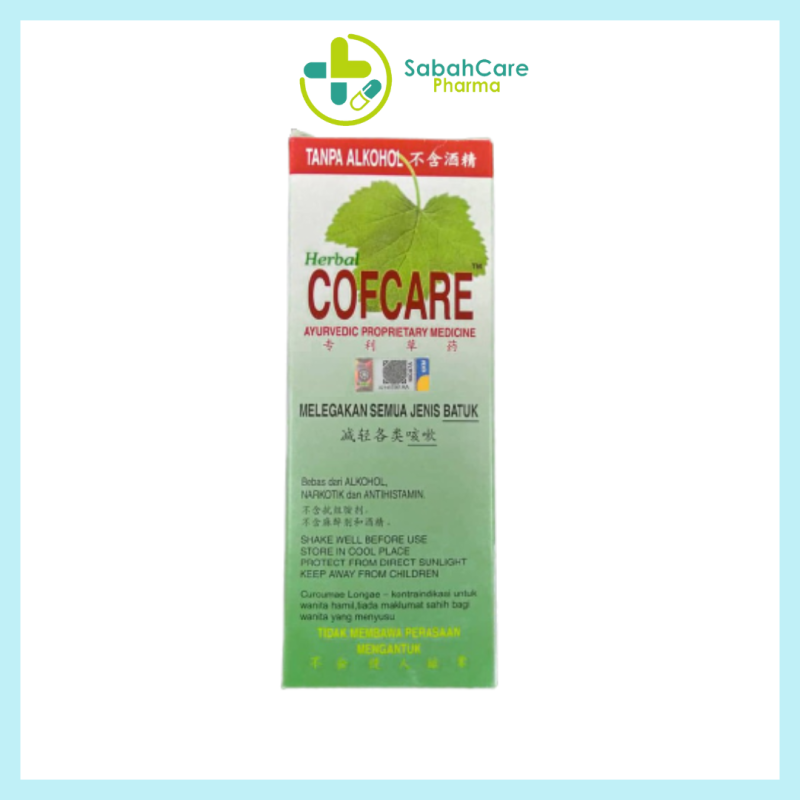 HEALOL HERBAL COFCARE COUGH SYRUP 100ML - sabahcarepharma