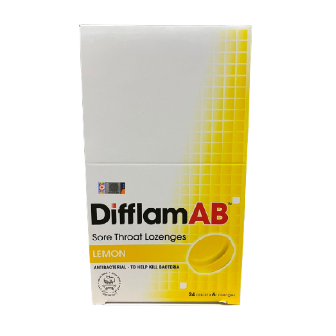 INOVA DIFFLAM AB SORE THROAT LOZENGES 24PCKS X 6'S (ORANGE ...