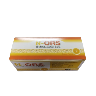 N-ORS ORAL REHYDRATION SALTS SACHET 50'S (ORANGE FLAVOR) - sabahcarepharma