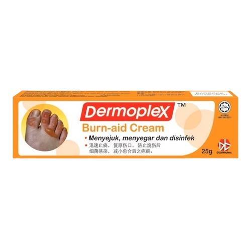 DERMOPLEX BURN AID CREAM 25G - sabahcarepharma