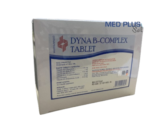 DYNA B-COMPLEX TABLET 100 X 10'S - sabahcarepharma
