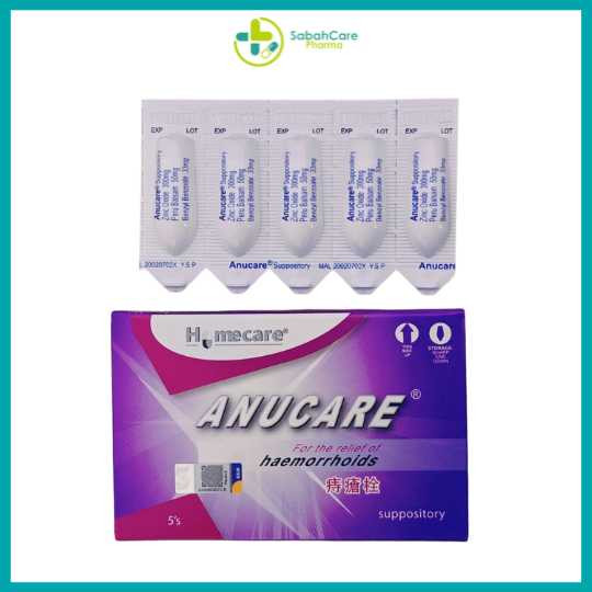 YSP ANUCARE SUPPOSITORY 5'S (BENZYL BENZOATE/ZINC OXIDE/PERU BALSAM ...
