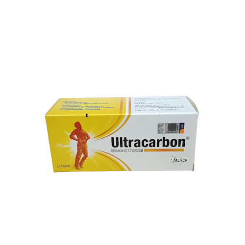 ULTRACARBON 250MG TABLET 10'S X 5 (CHARCOAL,ACTIVATED) - sabahcarepharma